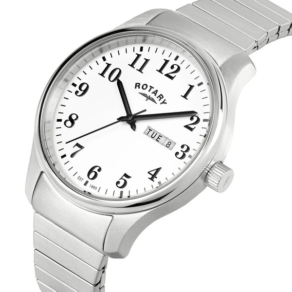 Rotary Gents Stainless Steel Heritage Altera Quartz Watch RGB10025/01 ...